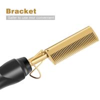 China Electric Heating Comb 110V-220V Dual Voltage Flat Iron Heated Hotcomb for Hair Straightening for sale