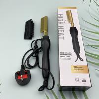 China Electric Heating Comb 110V-220V Dual Voltage Flat Iron Heated Hotcomb for Hair Straightening for sale
