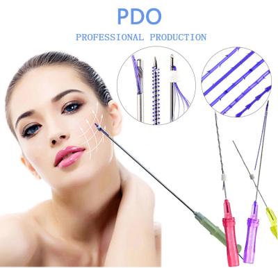 China PDO Cog Threads 18G 100mm Face Lifting Tension Threads for Skin Rejuvenation for sale