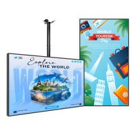 China Digital Advertising Display Boards Digital Signage Displays 32 to 86 Inch Travel Agency Screen for sale