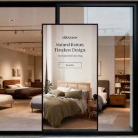 China 86 Inch 4K UHD Digital Signage Window Display 24-7 Operation High Brightness Commercial Advertising Screen for sale