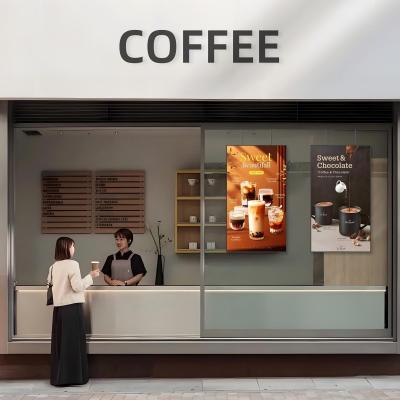 China Retail Digital Window Displays High Brightness 1500nits 4K UHD for Shop Windows Commercial Advertising for sale