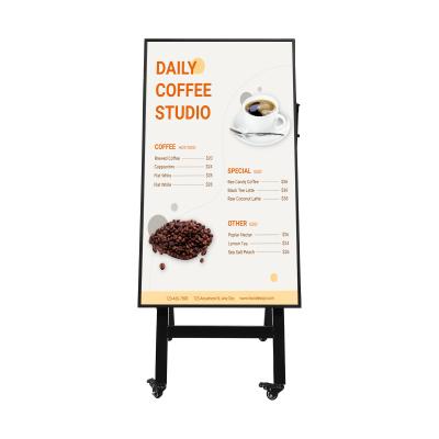 China 43-86 inch LCD Digital Menu Boards 4K UHD for Coffee Shop Restaurant CMS Commercial Advertising Display for sale