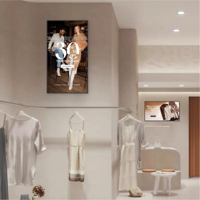 China 1920x1080 FHD Indoor Wall Mounted Digital Advertising Screen 43 - 86 Inch Commercial Display Board for sale