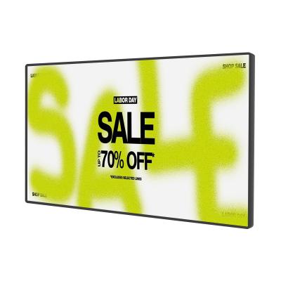 China 55 Inch Indoor Wall Mounted Digital Signage Display 4K UHD For Advertising Events Android Commercial Screen for sale