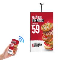 China Shop Hanging Ceiling Signage 43 Inch LCD Digital Advertising Display 4K UHD Commercial Screen for sale