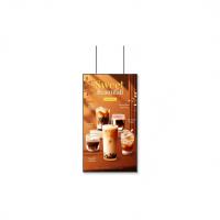 China High Brightness Indoor Window Display Shop Hanging Digital Signage LCD 4K Resolution Commercial Screen for sale
