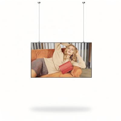 China Ultra Slim Hanging Window Advertising Digital Display Screen 4K UHD for Shopfront Promotions Commercial Indoor for sale