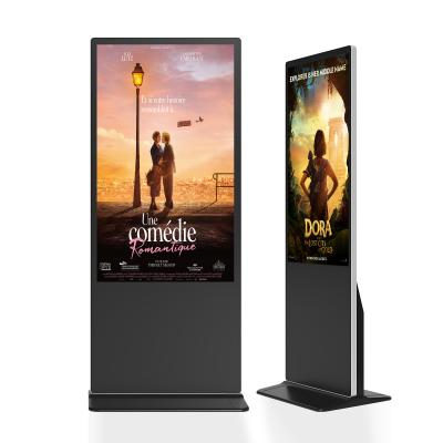 China 50 Inch Floor Standing Digital Signage Display 4K UHD Android For Educational Film Promotion Commercial for sale