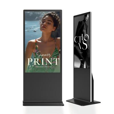 China LCD Floor Standing Digital Signage Display Cloud Control for Shopping Mall Airport 4K UHD Android Commercial for sale