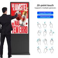 China Capacitive Digital Signage Touch Info Kiosk Floor Standing 32 to 65 Inch 4K UHD Android Commercial for sale