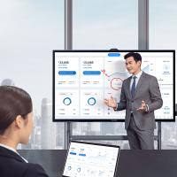 China Smart Interactive Flat Panel All In One Touch Whiteboard 4K UHD For Real Commercial Display for sale