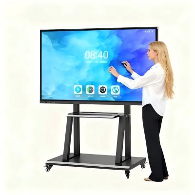 China 55-110 Inch 4K LCD Multi Touch Interactive Whiteboard 40 Points for Schools Use Commercial Display for sale