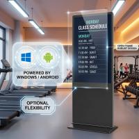 China 75 Inch Open Frame LCD Digital Signage Fitness Gym Display Interactive Infrared Touch 4K UHD for sale