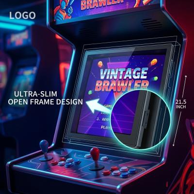 China 21.5 Inch Open Frame LCD Digital Signage Arcade Game Machine Display Interactive Capacitive Touch Full HD for sale