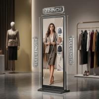 China 27 Inch Floor Standing LCD Digital Signage Clothing Store Display Interactive Infrared Touch Full HD for sale