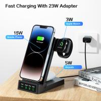 China Phones 3 In One Charger 3 1 Wireless Charging Station 22.5PD Charging Protocol for sale
