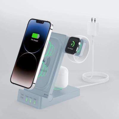 China Plastics  ABS 3 In One Charger 22.5w 3 In 1 Fast Charging Station for sale