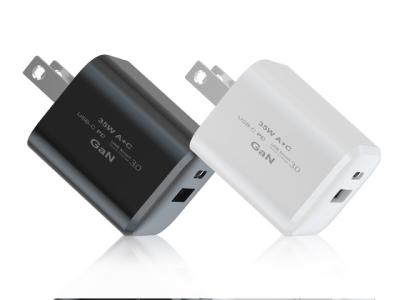 China 35 Watt Gallium Nitride Charger Dual Port CEL35AC Ac Dc Charger for sale