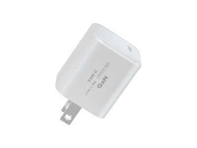 China 33 Watt Gallium Nitride Phone Charger C Port Charger PD3.0 QC for sale