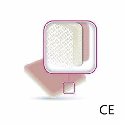 China Deep 5x5cm Silicone Foam Dressing Self Adherent For Pressure Ulcer for sale