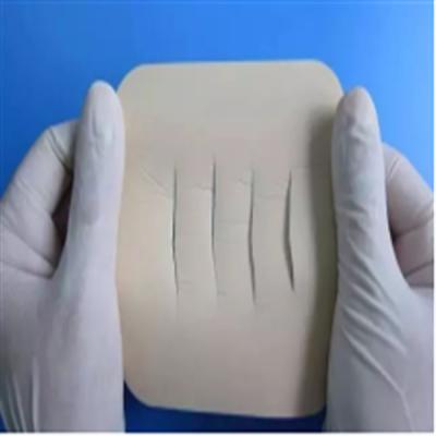 China 10*10cm White Flexible Foam Wound Dressing Adhesive Backing For Fast Recovery for sale
