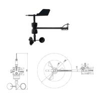 China IP64 Protection level BGT DC 5V 0-5V T Type anemometers and vanes for Weather Station for sale
