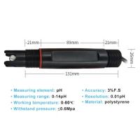 China 12-24V DC Power Supply Industrial RS485 0-10V 4-20mA Water PH Sensor for Water Tank Monitoring for sale
