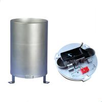 China ABS PC Material Irrigation Pluviometer Rain Sensor Tipping Bucket Rain Gauge 1.6kg for sale