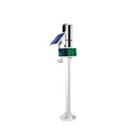China Weather Station and Rainfall Measurement 3.5kg Tipping Bucket Rain Gauge with Solar Panel Power Supply System for sale