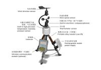 China Portable Industrial Weather Station for Agriculture High Accuracy Wind Direction for sale