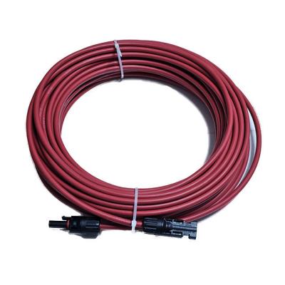 China 6mm2 PV1-F Solar Cable With MC4 Connectors 1500V DC Outdoor Extension for sale