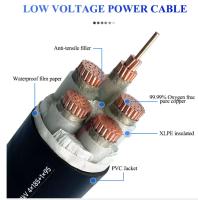 China YJV 0.6/1kV Copper PVC Sheath XLPE Power Cable 3x95mm2 70mm 3 Core 3x6mm Steel Tape for sale