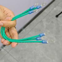 China Custom Insulation Ring Terminal 18AWG 16AWG 14AWG Wire Harness Assembly For Battery Photovoltaic Ground Wire for sale