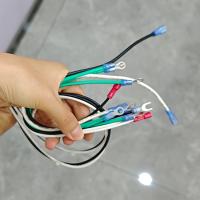 China Custom Insulation Ring Terminal 18AWG 16AWG 14AWG Wire Harness Assembly For Battery Photovoltaic Ground Wire for sale