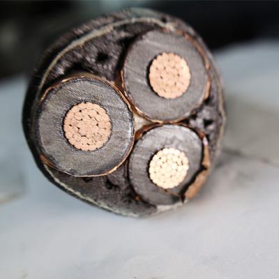 China High Voltage Cable YJV22 3 X 400mm2 Steel Tape Armoured Copper Core Underground Power Cable for sale
