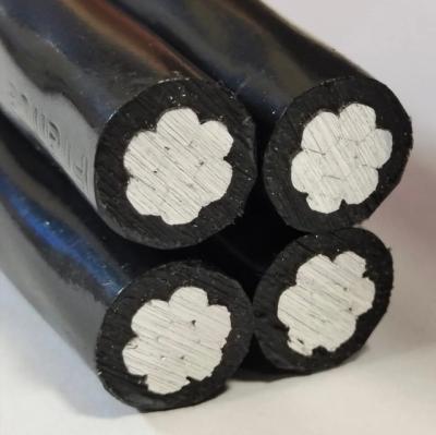 China Overhead Insulated 4X16 4X25 4X35 4X50mm2 4 Cores Low Voltage Aerial Bundled ABC Cable for sale