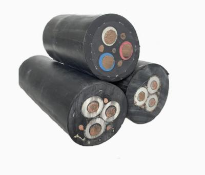 China IP67 Mining Cable Underground Coal Cutter Power Cable Rubber Sheathed Armored for sale