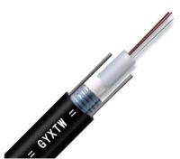 China GYXTW Style Fiber Optical Cable 1 Core Outdoor Aerial Application Steel Wire for sale