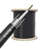 China GYXTW Style Fiber Optical Cable 1 Core Outdoor Aerial Application Steel Wire for sale