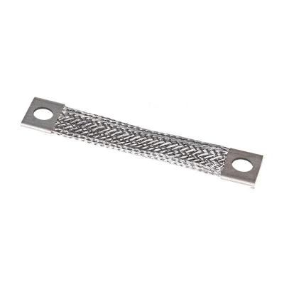 China High Purity Aluminum Braid Flexible Grounding Connector For Electrical Bonding Earthing for sale