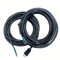 China Heavy Duty Custom 3 Prong Stripped Ends Black US Power Supply Cord Soow Power Cable for sale