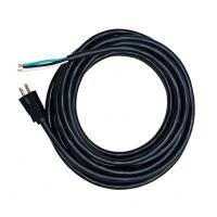 China Heavy Duty Custom 3 Prong Stripped Ends Black US Power Supply Cord Soow Power Cable for sale