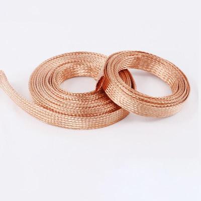 China Copper Braid Flexible Grounding Strap For Battery And Power Systems for sale