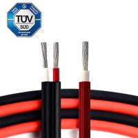 China Tinned Copper Pv1-F Solar Cable H1Z2Z2-K 1x2.5mm2 4mm2 6mm2 10mm2 Solar Panel Electric Wire for sale