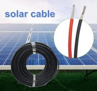 China Tinned Copper Pv1-F Solar Cable H1Z2Z2-K 1x2.5mm2 4mm2 6mm2 10mm2 Solar Panel Electric Wire for sale
