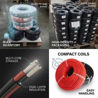 China 6mm2 PV1-F H1z2z2-k Solar Cable Tinned Copper XLPO Insulation UV Resistant for Solar DC Systems for sale