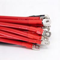 China 1awg 2awg 3awg 4awg 6awg 8awg 10awg Silicone Power Extension Inverter Cable Automotive Battery Connect Cable with Ring Terminal for sale