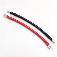 China Flexible Silicone Ring Terminal Battery Cable 2 AWG 4AWG 6AWG Battery Copper Terminal with Lug for sale
