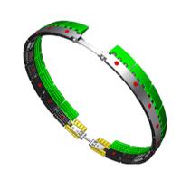 China Black Run Flat Tyre System With Polymer  Engineering Grade Synthetic Materials for sale